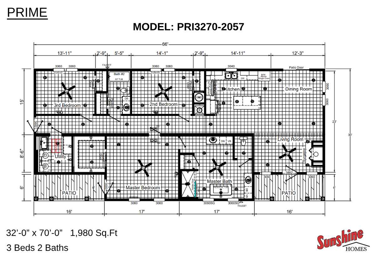 Prime PRI3270-2057 by Sunshine Homes - Marty Wright Home Sales